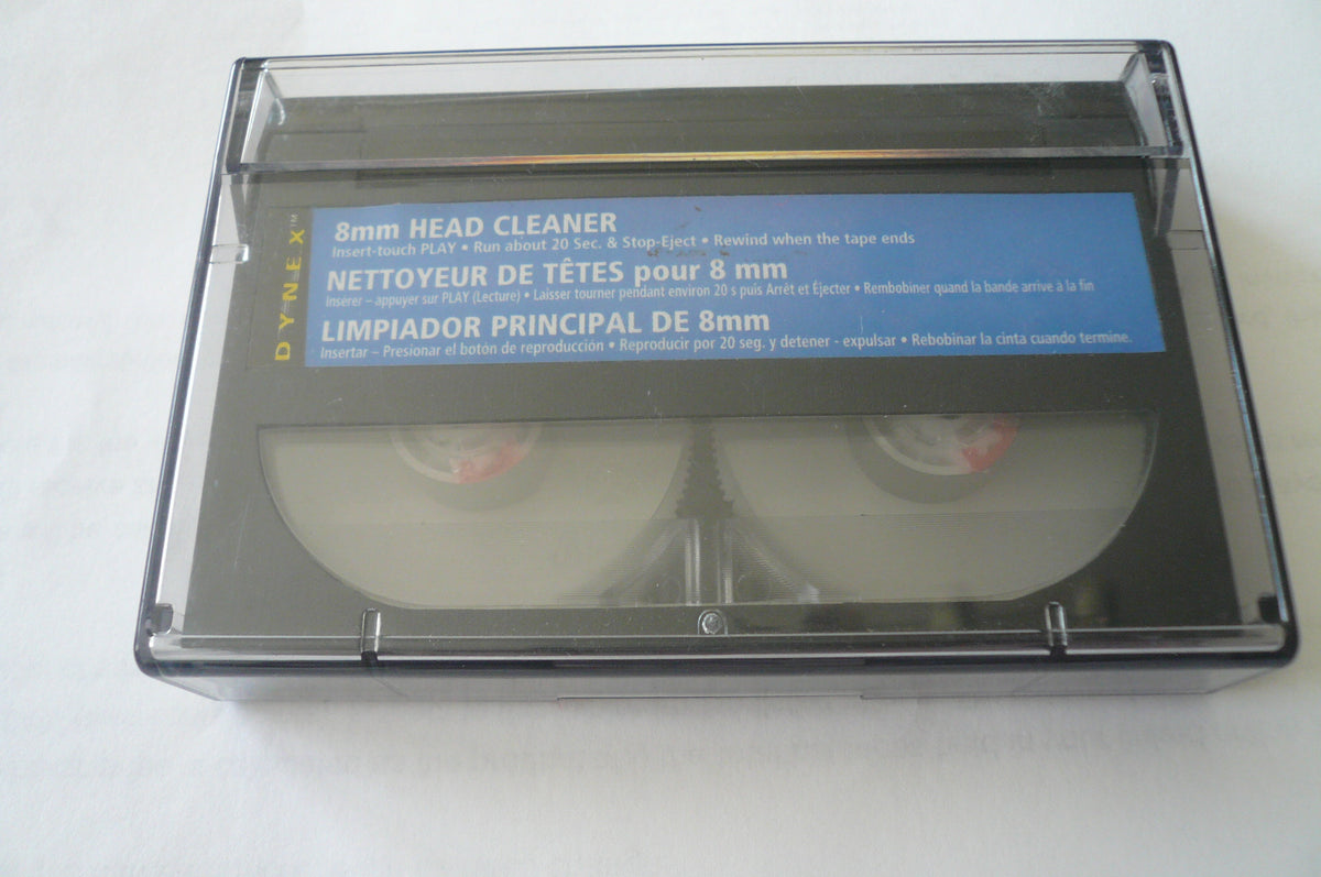 Dynex 8mm Hi8 digital8 video head cleaning cassette – I & N Electronics