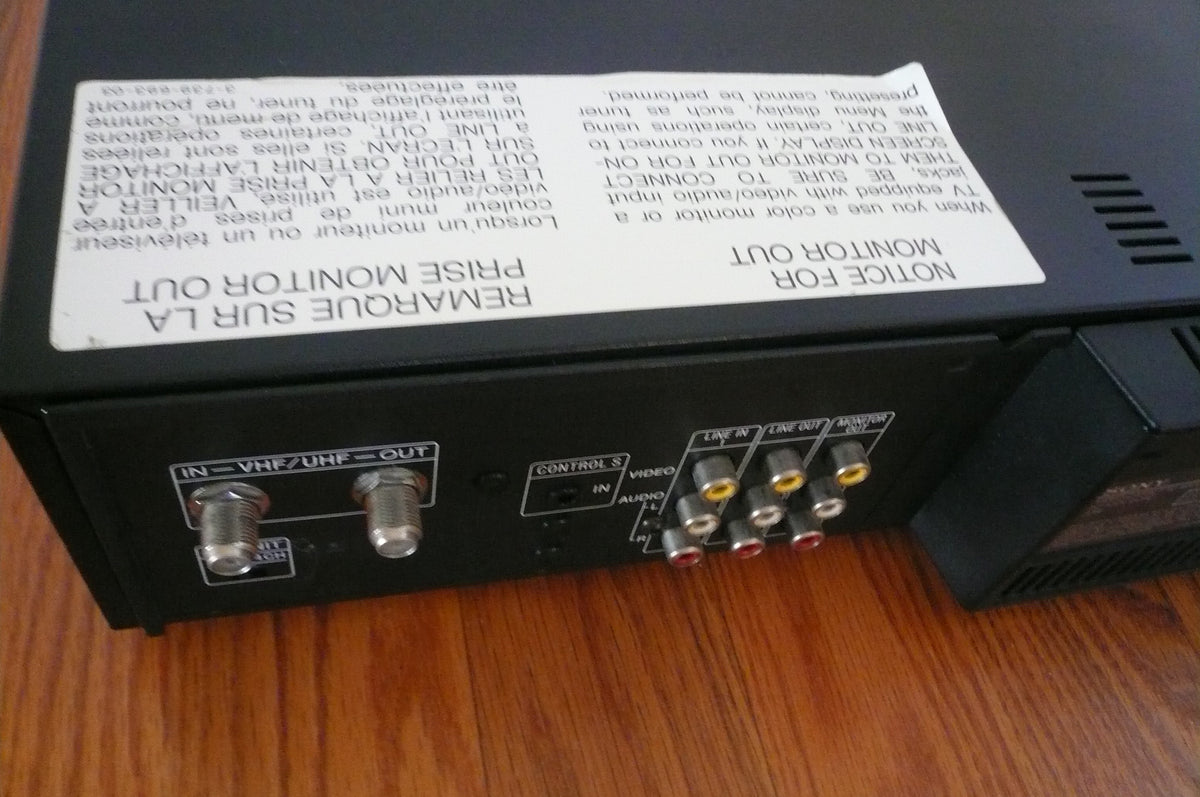 Sony SLV-575uc VHS stereo VCR – I & N Electronics