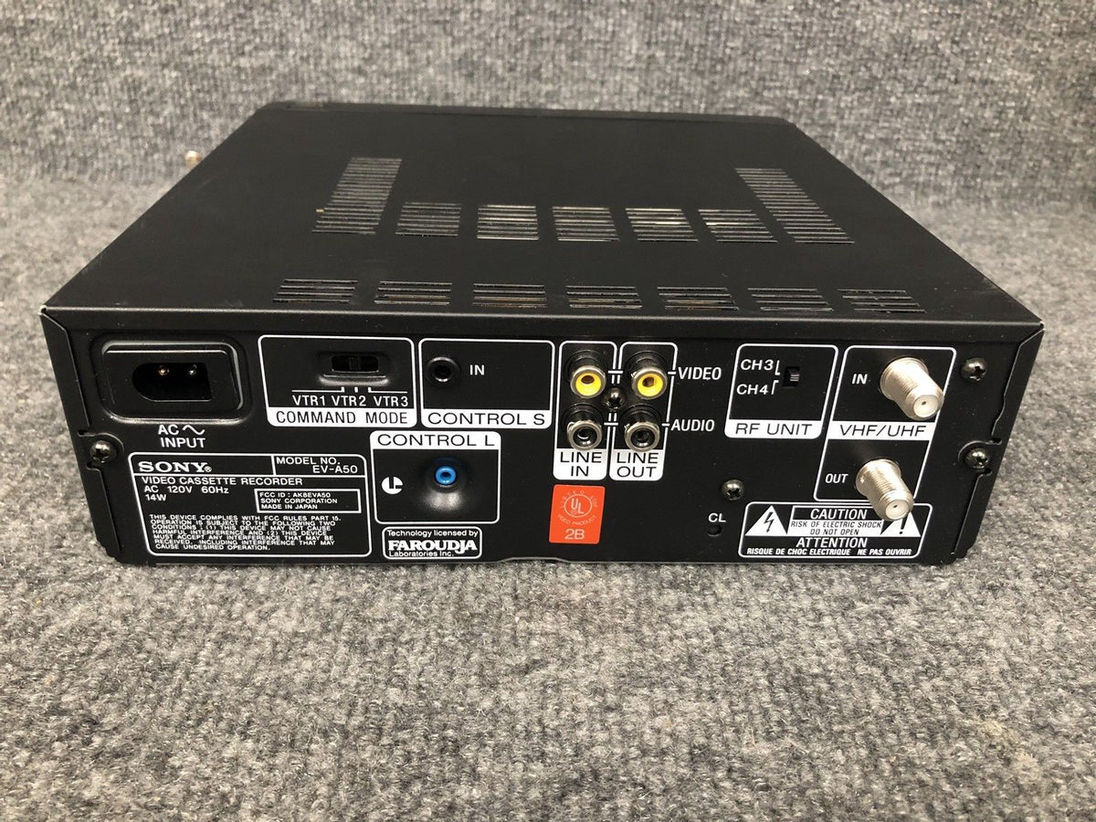 sony EV-A50 NTSC 8mm video8 heavy duty VCR – I & N Electronics